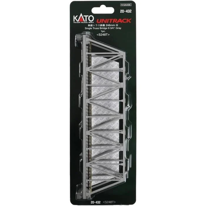 Kato 20-432, N Scale Unitrack Single Track Truss Bridge 9 3/4" 248mm ...